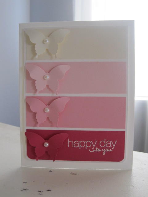 Sweet & Korny Stuff: Pink Paint Chip Card