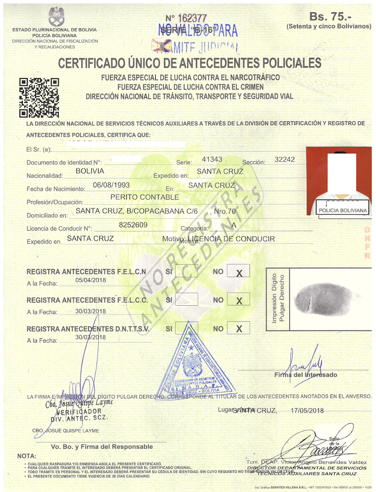 Requisitos para tu licencia de conducir Bolivia Profesional A