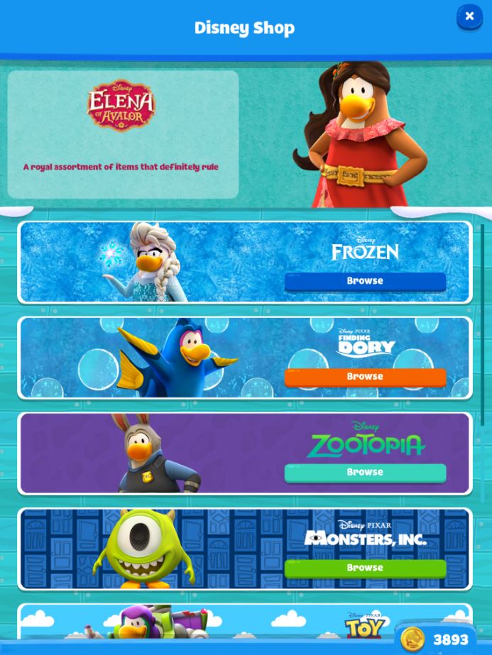 La tienda Disney abre sus puertas en Club Penguin Island - JBal's Studios