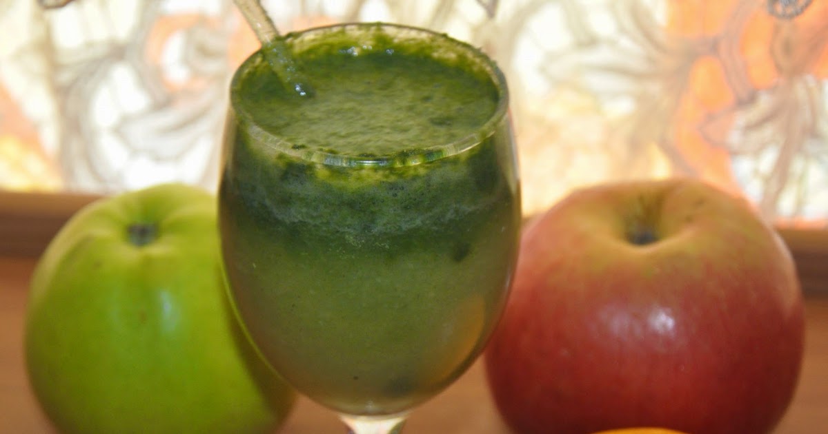 w mojej kuchni: zielony sok----succo verde