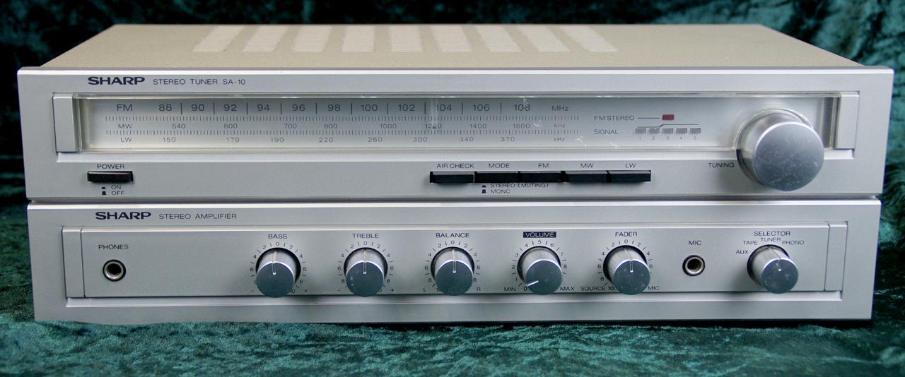 Sharp SA-10 - midi усилитель с тюнером two-in-one в Московском магазине ...