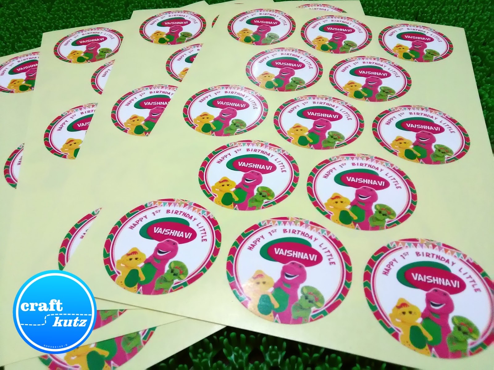 Barney & Friends Birthday Theme. ~ Craft Kutz