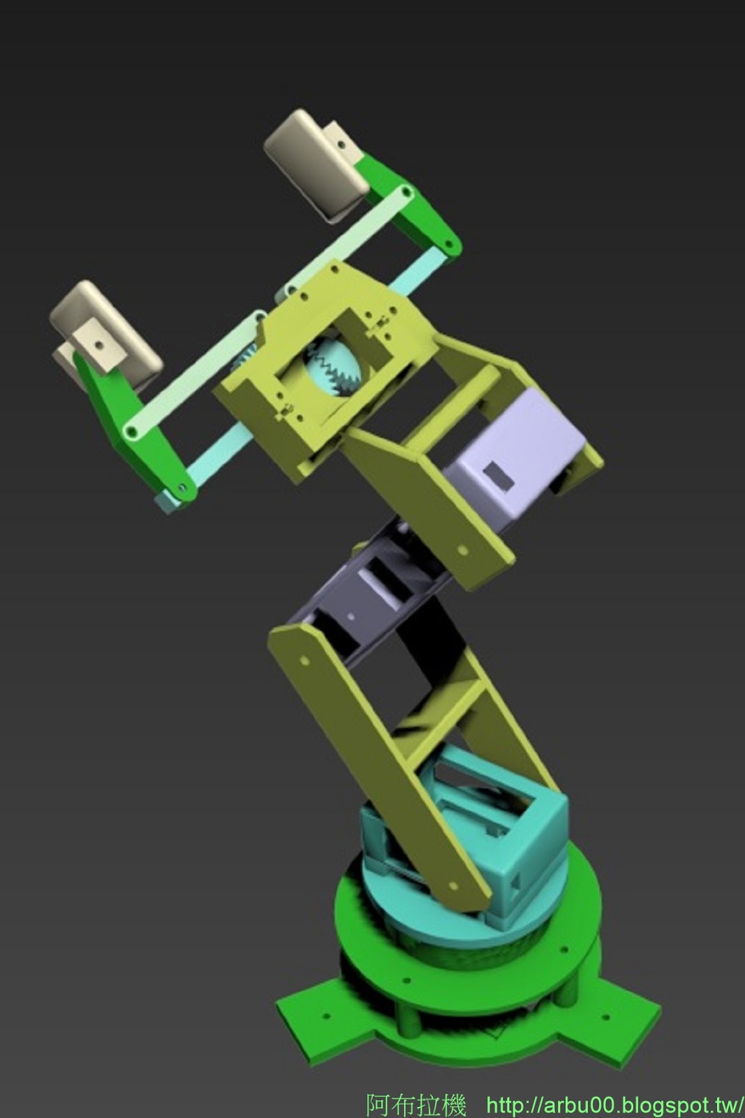 Ashing's Blog: Arduino 5 Axis Robotic_Arm V3.0 (Arduino 五軸機械手臂)