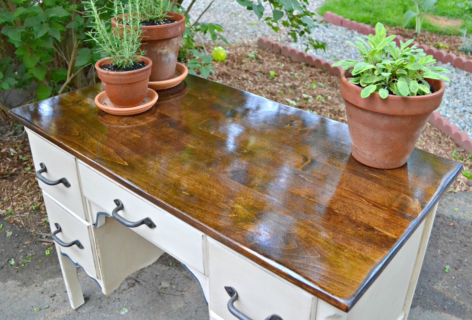 Heir and Space: An Antique Desk in Cream