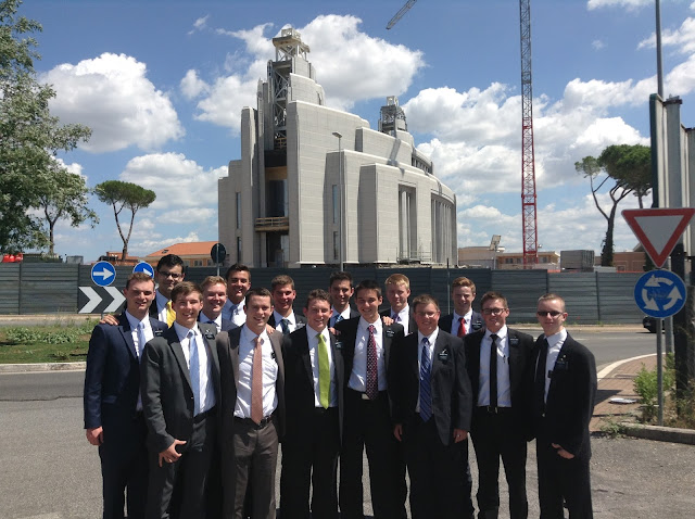 Mission Blog: New Missionaries at Rome Temple Site - August 2015