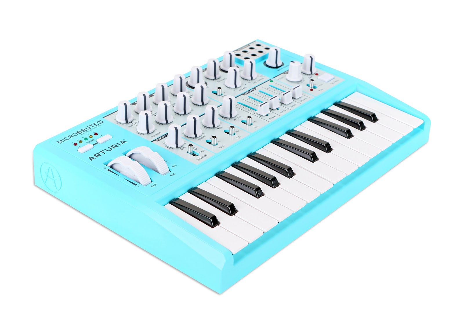 MATRIXSYNTH: Arturia MicroBrute SE's in Blue, Orange, and White