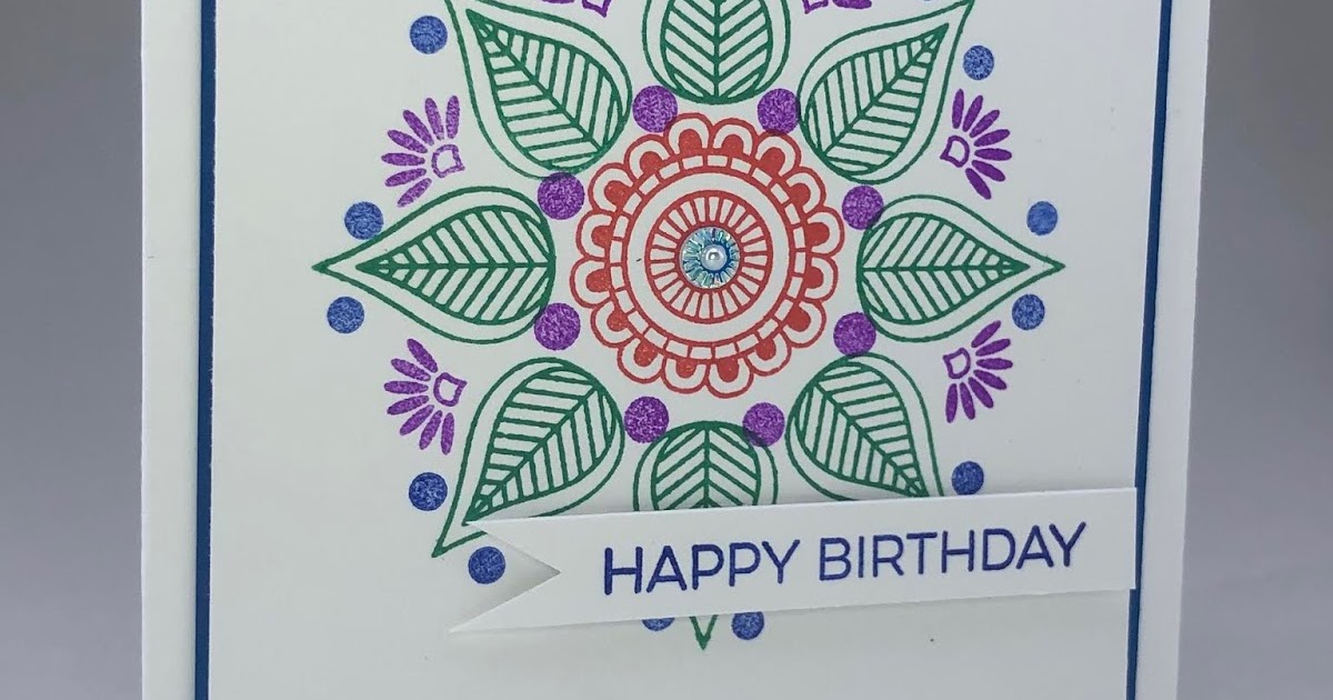 Nancy's Creative Mess: *Happy Birthday Mandala*