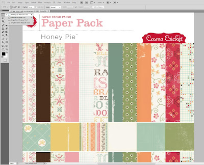Mel Stampz: Cheap Tricks! Printed faux-paper-pieced backgrounds