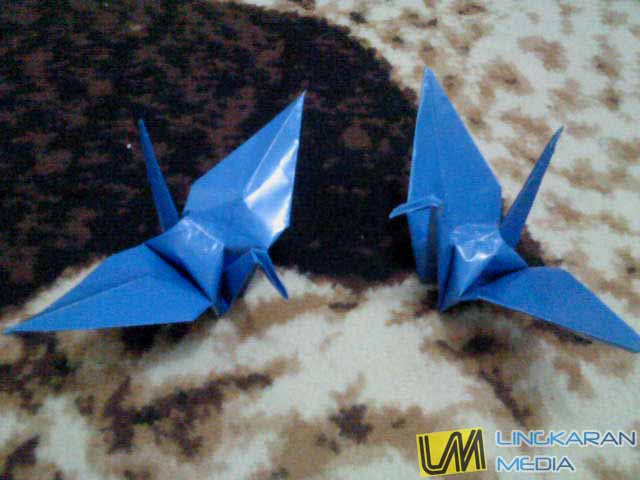 Cara dan Langkah Membuat Origami Burung [Update] - Lingkaran Media