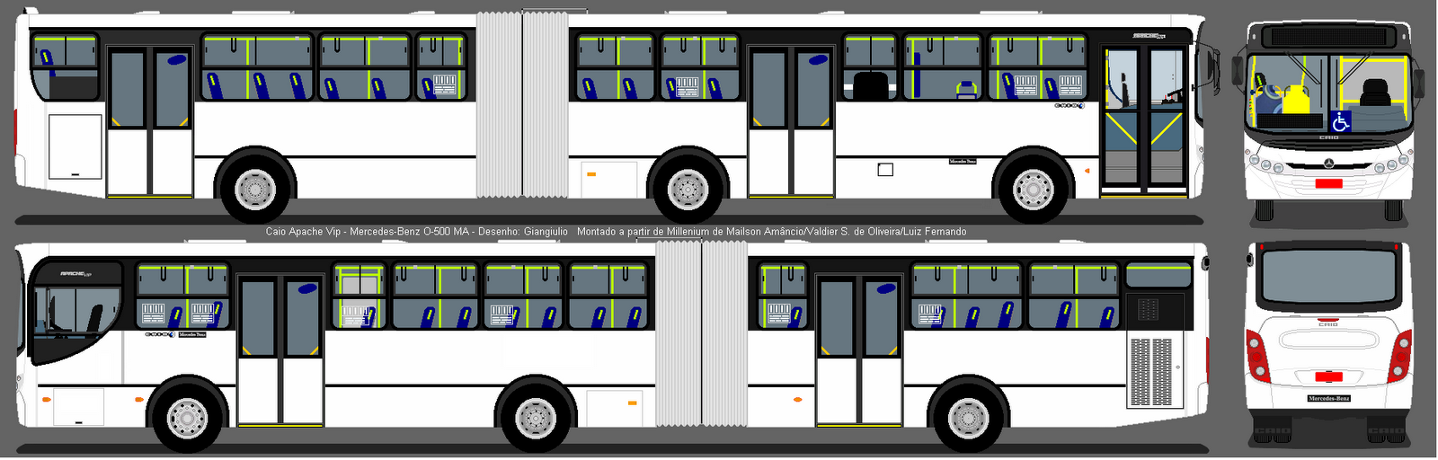 fãs de onibus urbano: caio apache vip articulado