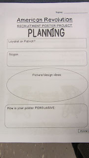 Fourth Grade Flipper: Revolutionary War Recruitment Poster Project (Joy ...