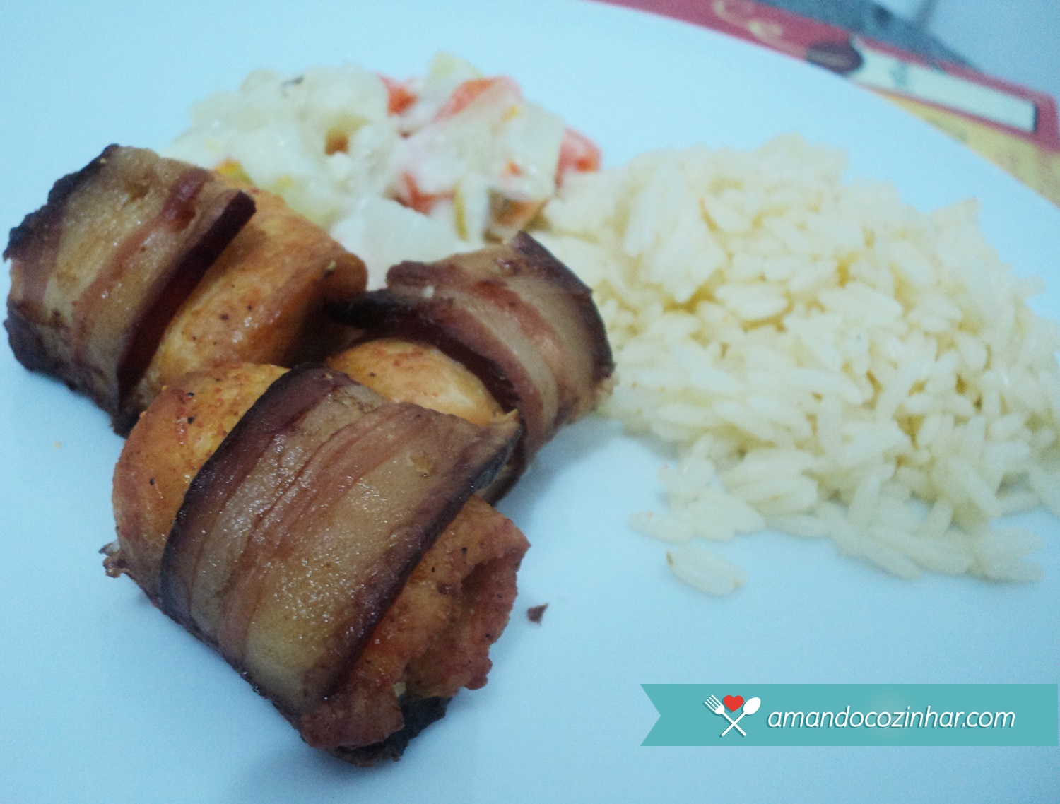 Frango com Bacon no forno | Receita rápida e simples de fazer