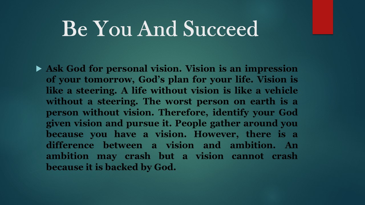 Dare to Succeed: Be You and Succeed