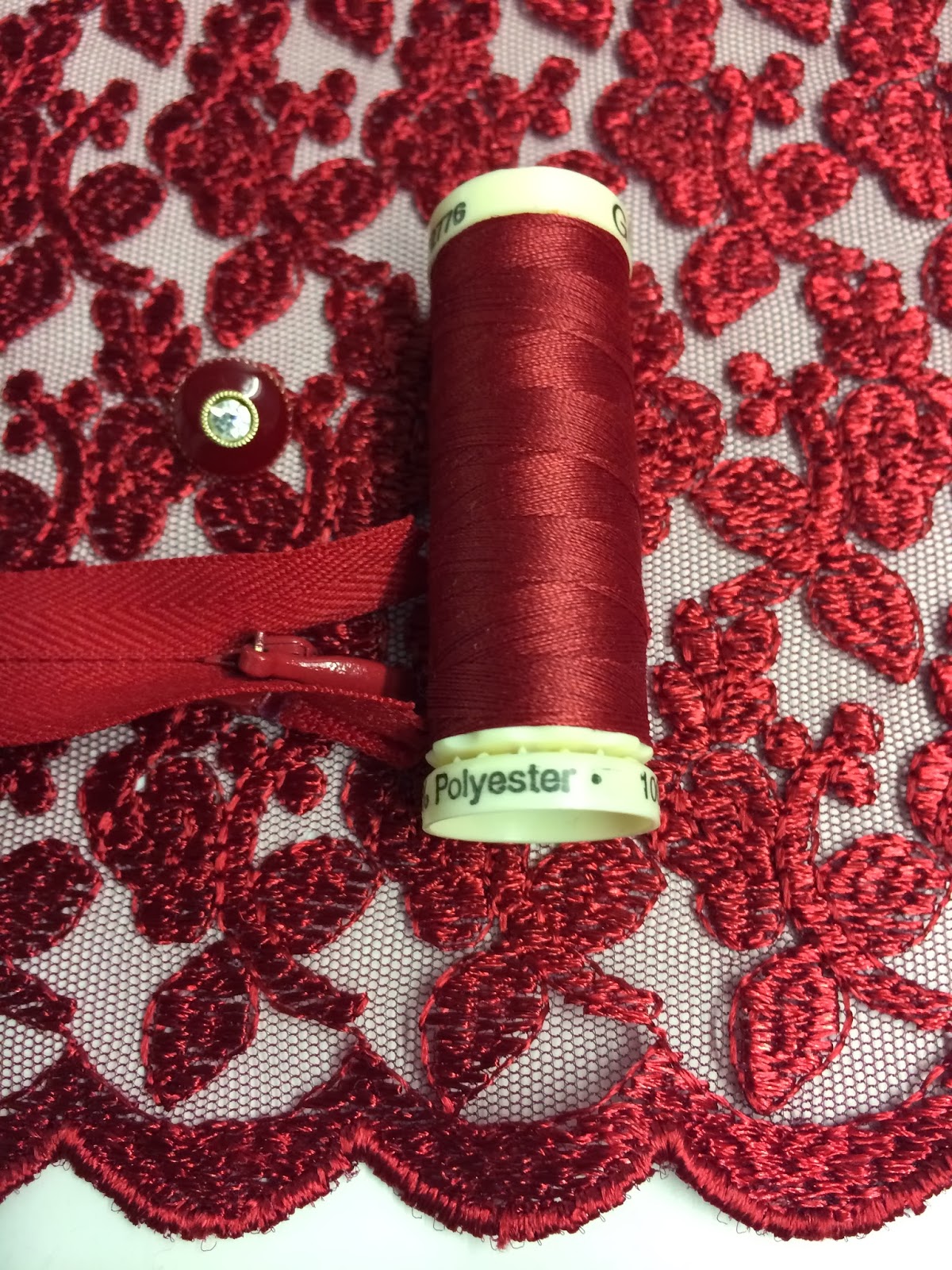 Fabric in the Spotlight: Scarlet Red Lace - SMF Designs and Friends
