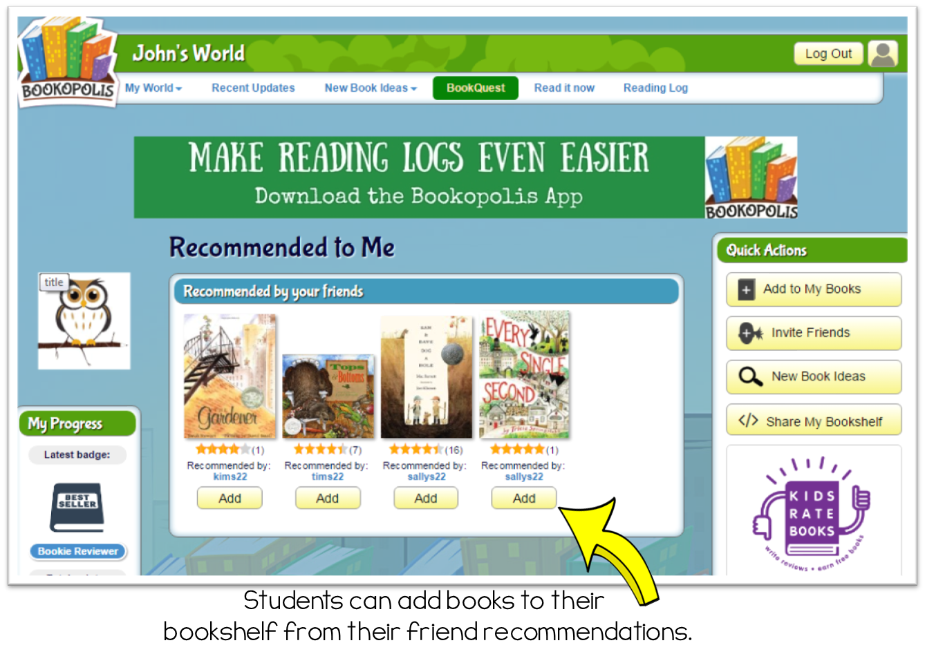 Bookopolis: An Online Reading Community | Adventures in Literacy Land