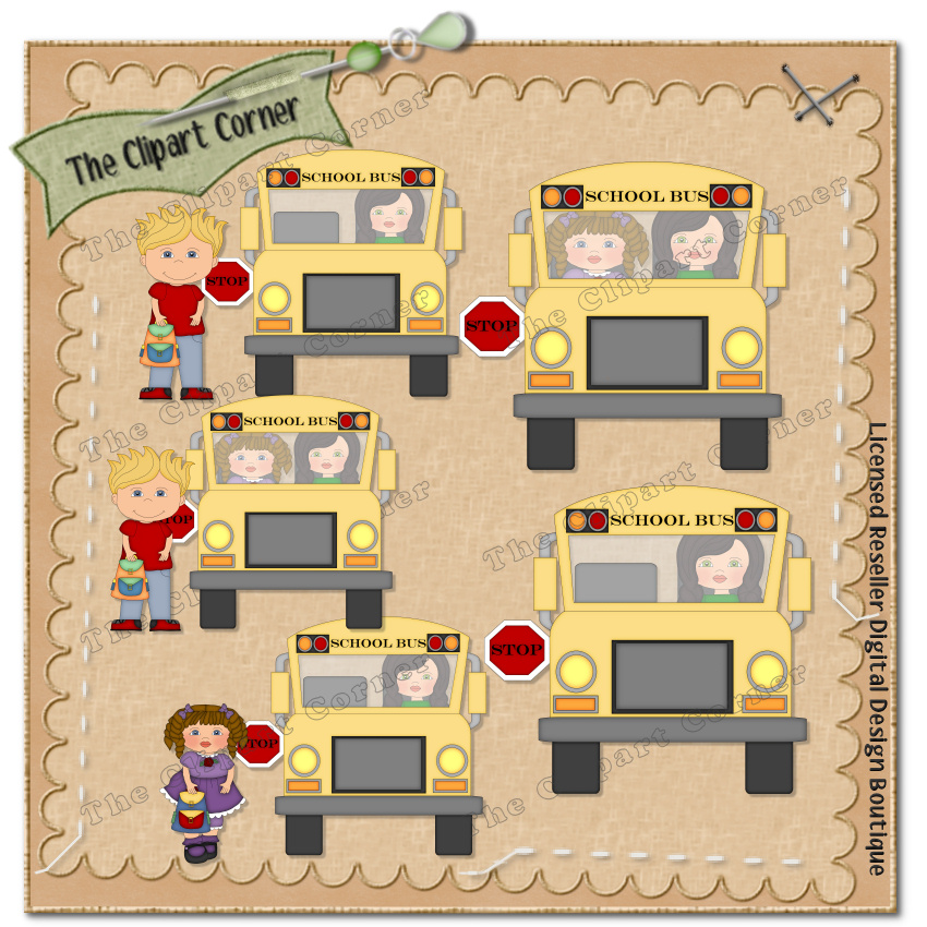 The Clipart Corner: Back to School Bus Clip Art