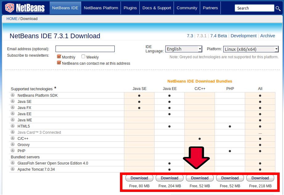 Java na Veia: Baixando o Netbeans IDE