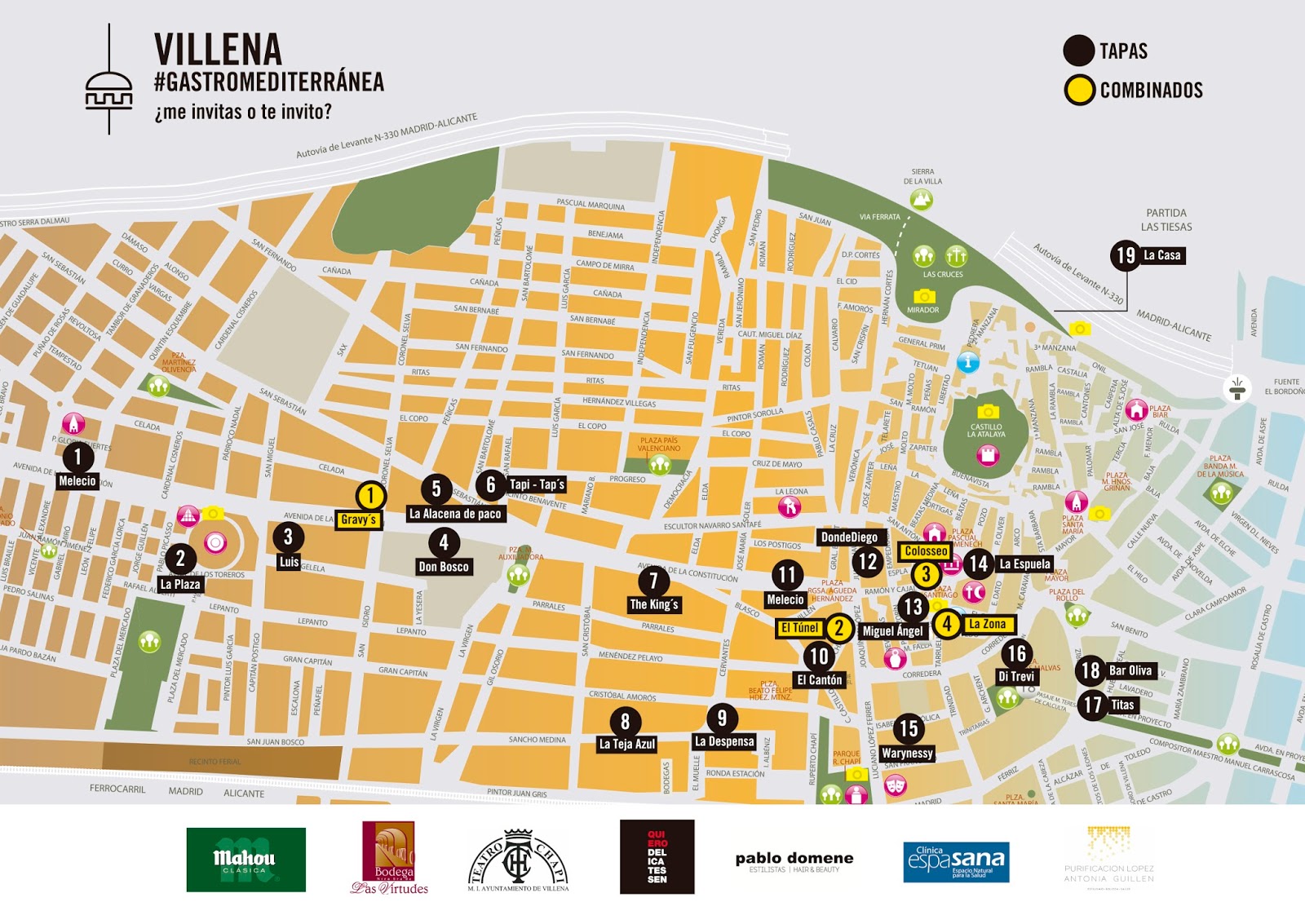 EL TÚNEL: Villena #Gastromediterránea RUTA DE TAPAS 2015
