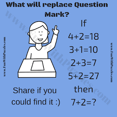 Logical Math Puzzle Question for 6th Grade School Students