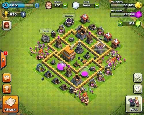 Base COC TH 5 Terlengkap, Terbaik dan Terbukti Paling Kuat Sepanjang Masa