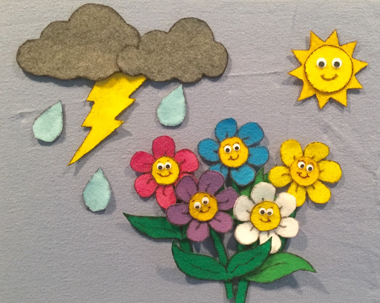 Adventures In Storytime (and Beyond): Flannel Friday - Five Little Flowers