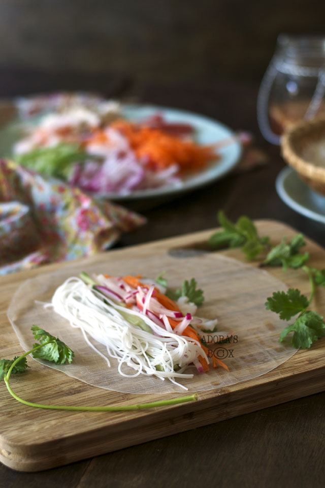 Adora's Box: FRESH RICE PAPER SPRING ROLLS