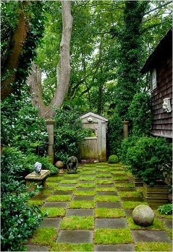 Checkerboard Garden...love this! | Stunning Things