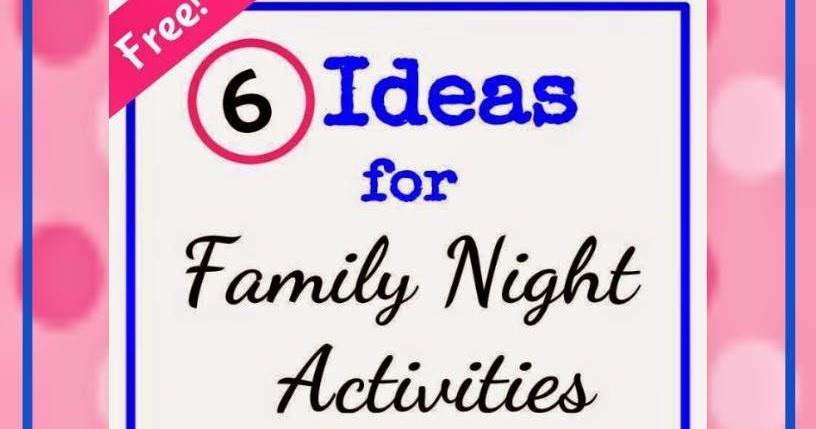 Family Night Activity Planner Freebie with Printables