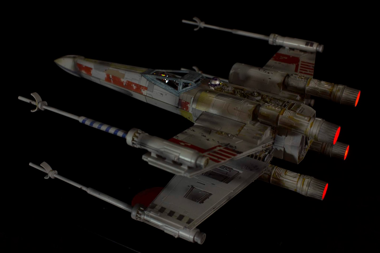 Bandai 1/48 scale X-Wing Model Build: Part X Final reveal of finished X ...