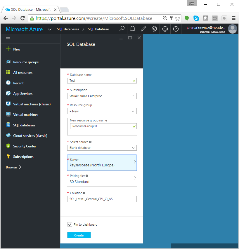 Jan David Narkiewicz (Developer): SQL Azure: Finding the Server Name ...
