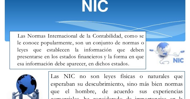 Listado Normas Internacionales de Contabilidad