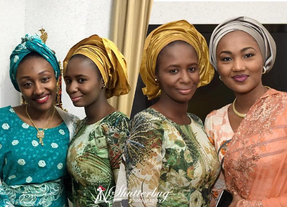Photos: Halima and Zahra Buhari attend friend's wedding in Kaduna State