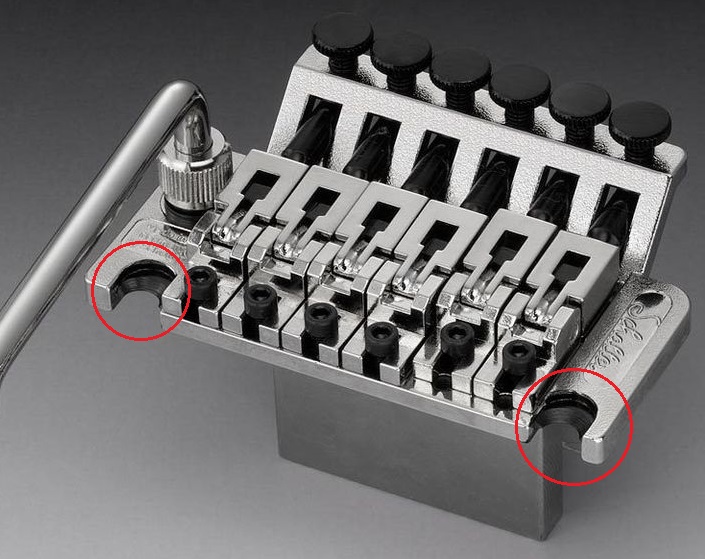 Membaiki alatan muzik : The double locking tremolo two points