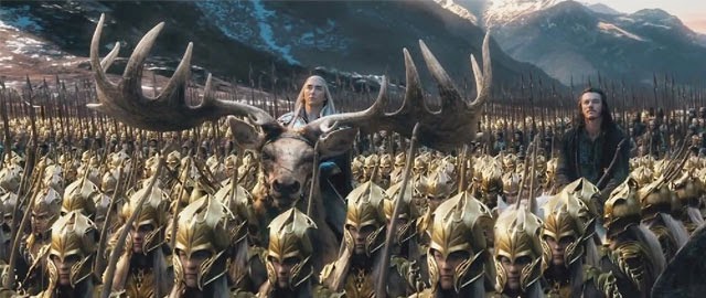 Hobbit Elf King Riding A Moose