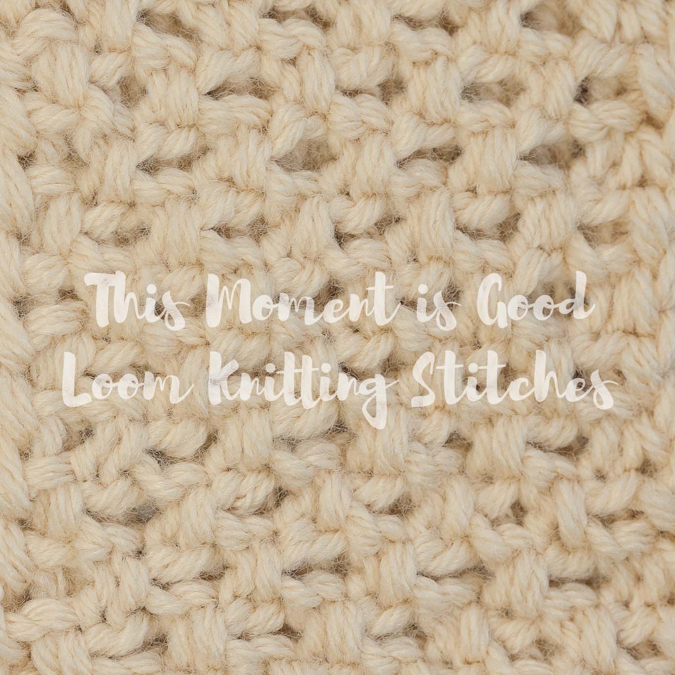 Loom Knit Moss Stitch Scarf