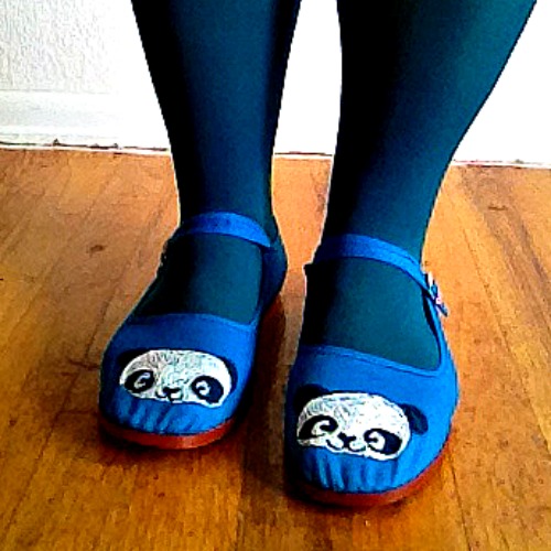 iLoveToCreate Blog: Draw & Paint Panda Shoes