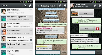 android market app: WhatsApp Messenger