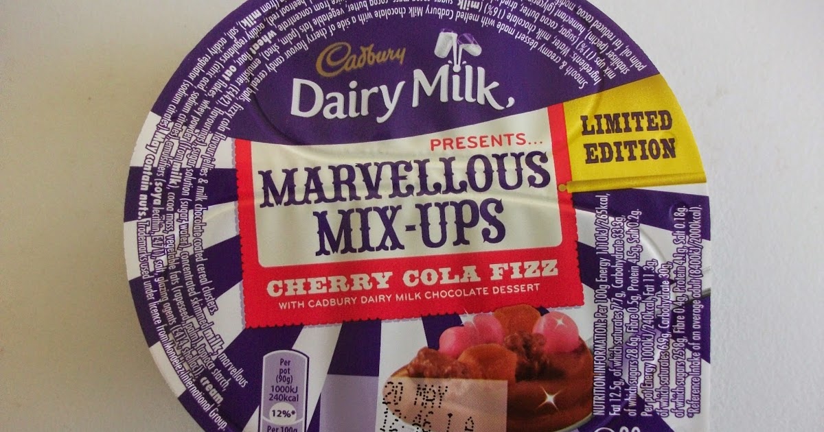 Cadbury Dairy Milk Marvellous Mix-Ups Cherry Cola Fizz Dessert (Limited ...