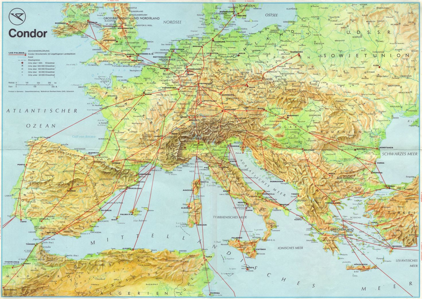 Airline memorabilia: Condor (ca. 1968)