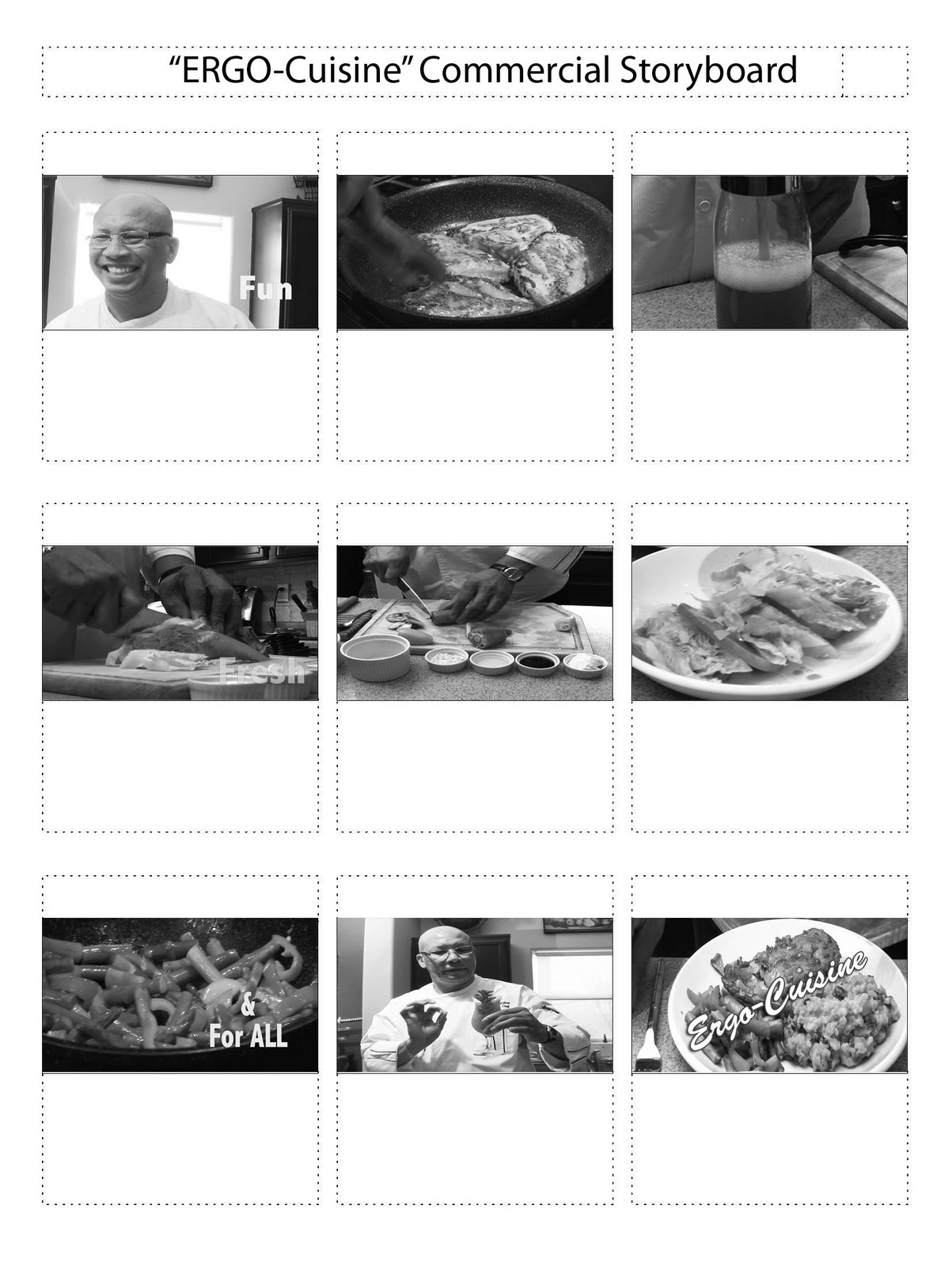 JZM Media Group: Week 3 Photo Challenge: Storyboard for a Commercial