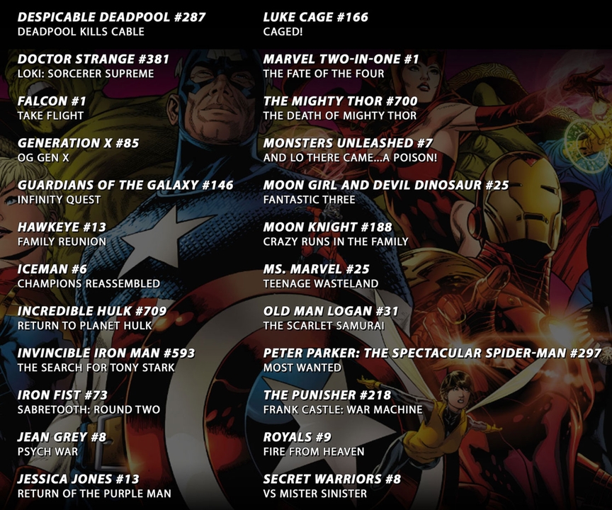 (CÓMICS) Revelados los 53 títulos de 'Marvel Legacy' - Amaz!ng Fantasy ...