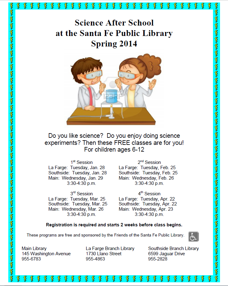 Icarus... the Santa Fe Public Library Blog: Science After School, 2nd ...