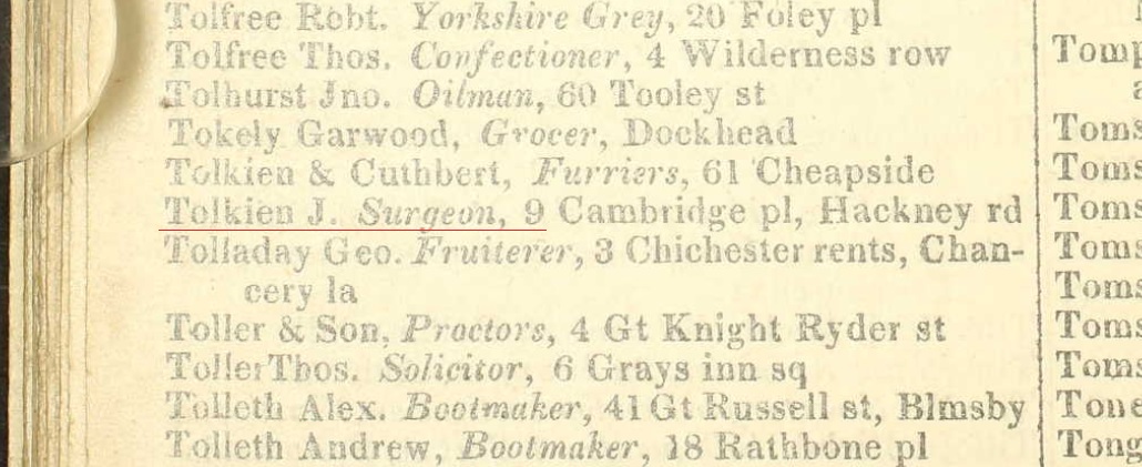 TOLKNIĘTY: James Tolkien (1800–1855): a mayor, a major, an adventurer