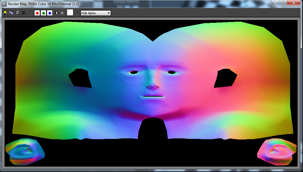 Virtual Environments: Modelling My Face - UVW Mapping Continued 2