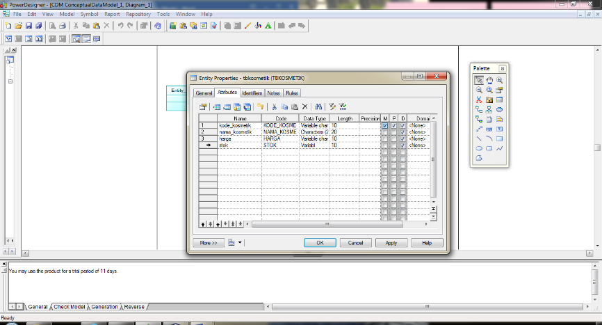 Contoh Penggunaan CDM ( Conceptual Data Model ) - OSIS SMA