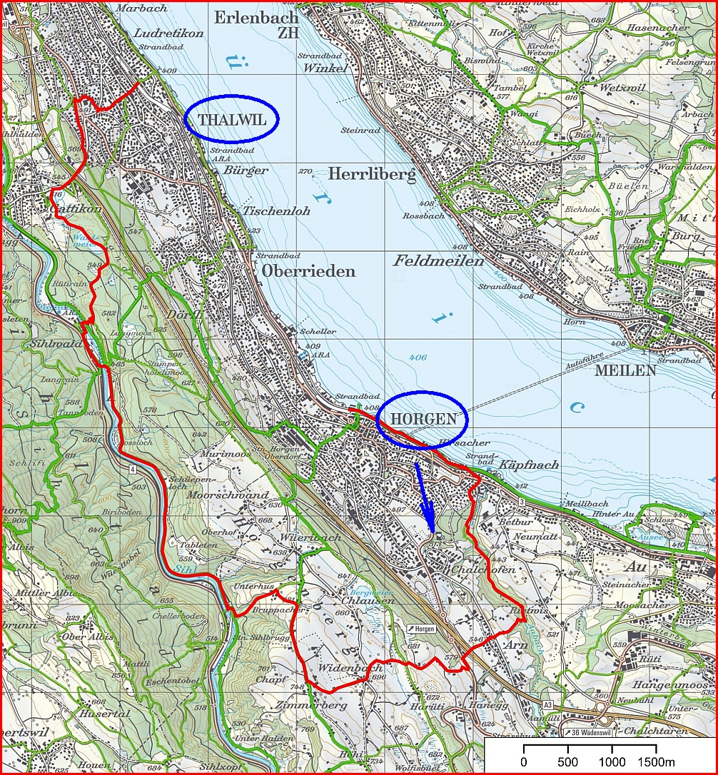 Pfannenstiel Wanderblog: Aabachtobel - Horgenberg - Sihlwald (Horgen ...