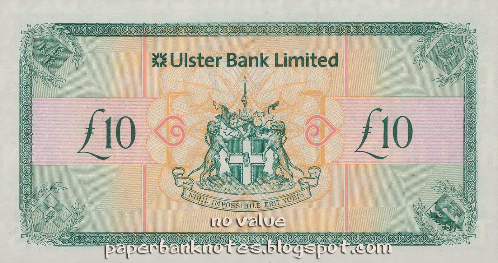 europe: Northern Ireland, Ulster Bank Limited - 2014 Prints £10 and £20