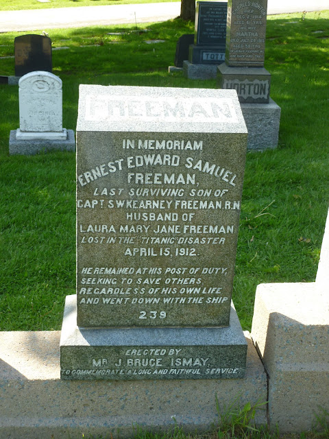 Photo-ops: Victim of the RMS Titanic: Ernest Edward Samuel Freeman ...