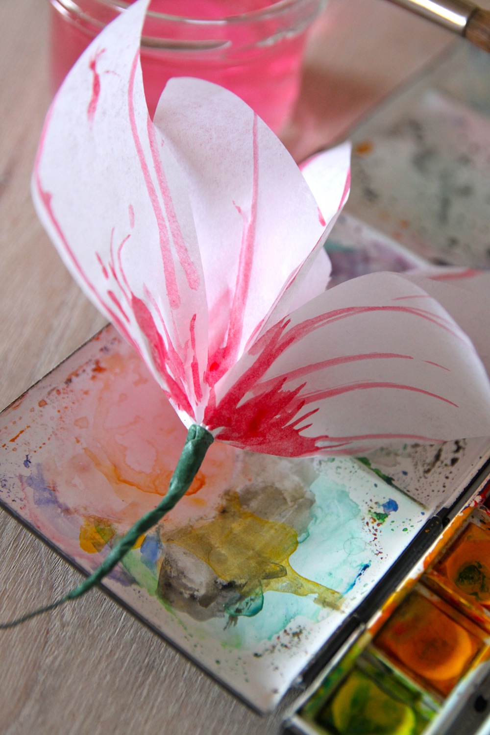 Rebeccas DIY: DIY: Magnoliablommor i papper * DIY: Tissue Paper Magnolias