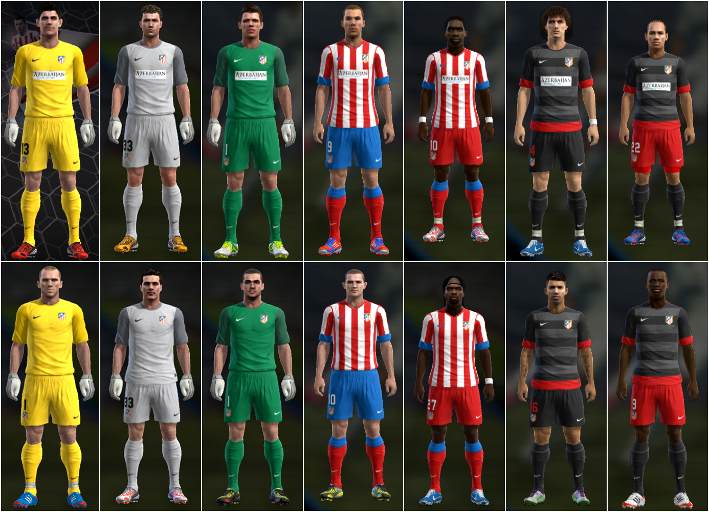 PES BRASIL - Tudo para seu PES 2013: KIT ATLETICO MADRID